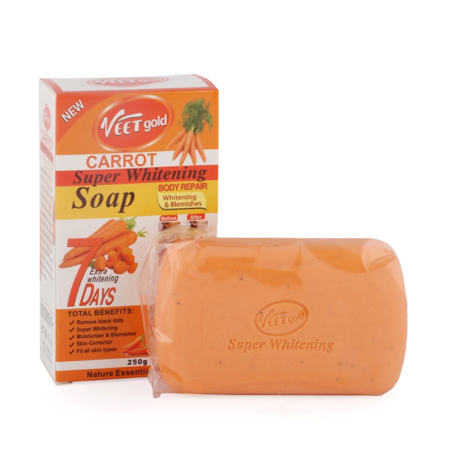 Veet Gold Super Whitening Carrot Soap (250gr) – mohsenistore