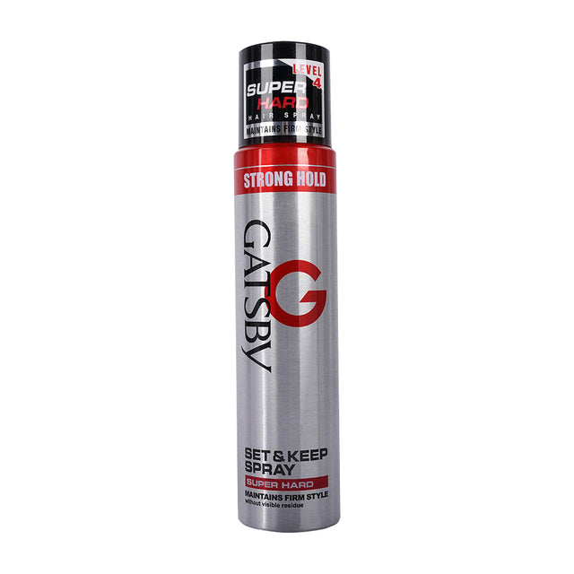 Gatsby Super Hard Set & Keep Spray Level 4 (250ML) – mohsenistore