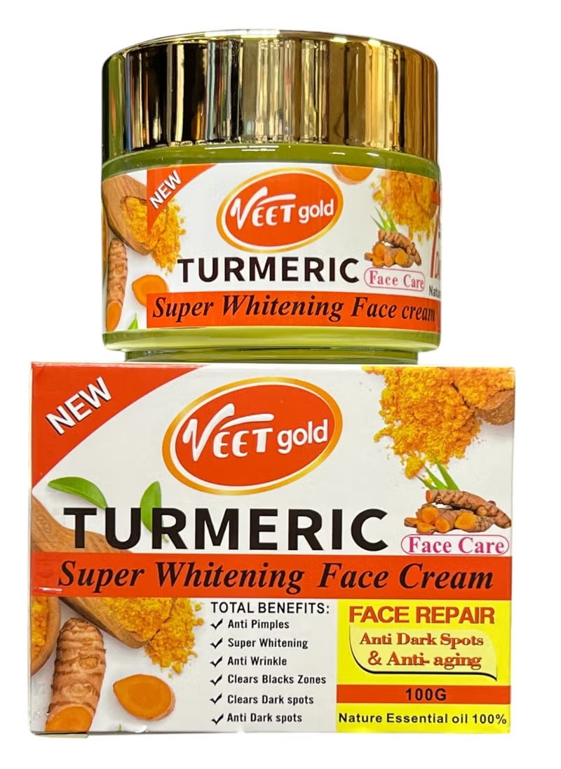 Veet Gold Turmeric Super Whitening Face Cream (100gr) – mohsenistore