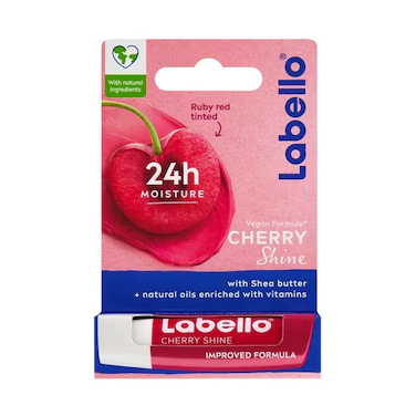 Labello Cherry Shine Lip Balm 24H+ Moisture (4.8gr) – mohsenistore