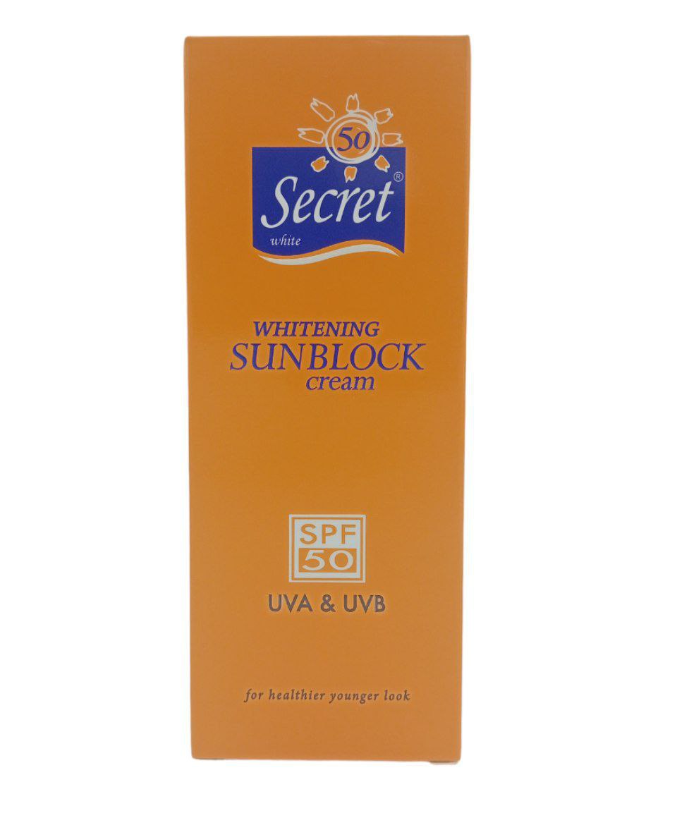 Secret Whitening Sunblock Cream SPF 50 UVA & UVB (100gr) – mohsenistore