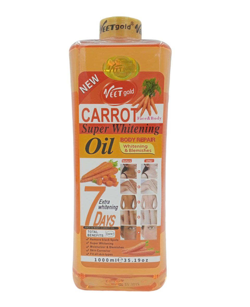 Veet Gold Carrot Super Whitening Body Oil – mohsenistore