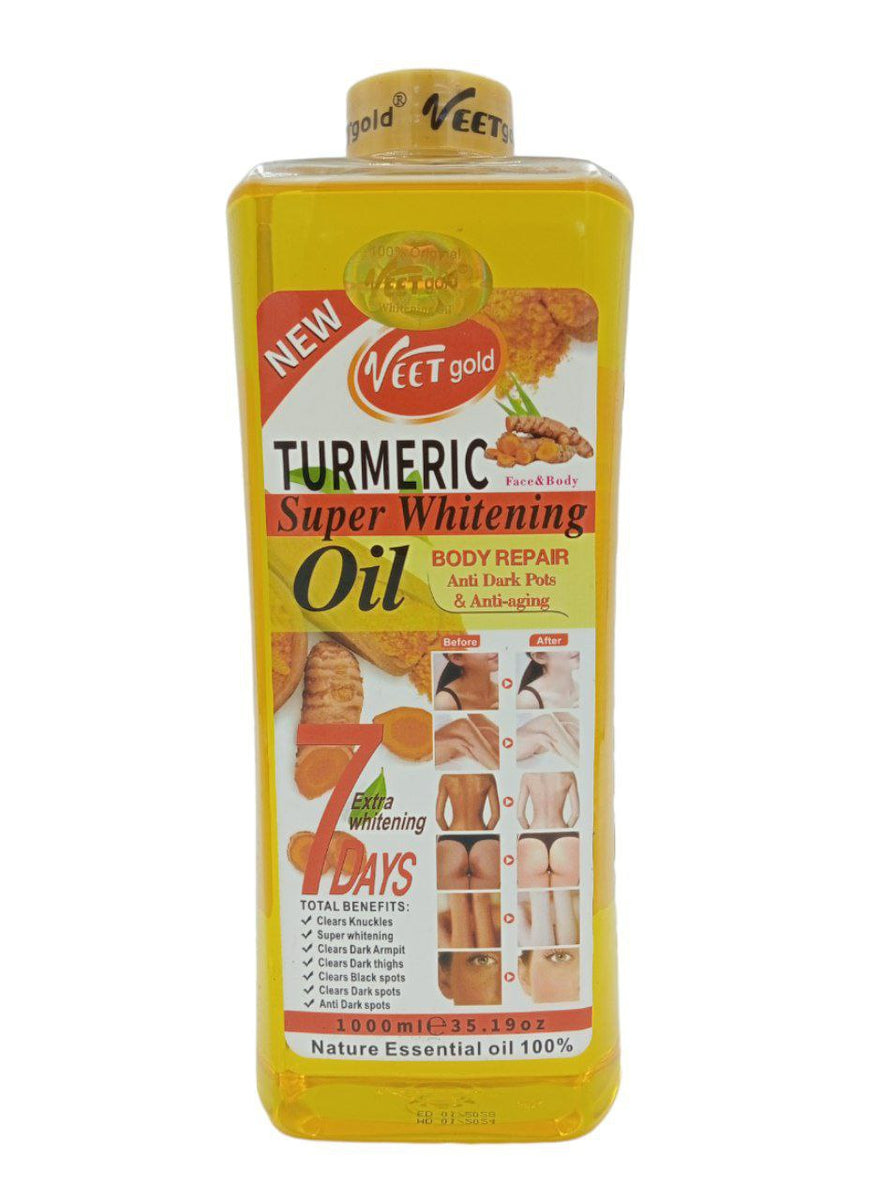 Veet Gold Turmeric Super Whitening Body Oil – mohsenistore